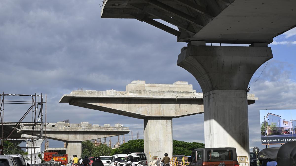 Highways Department plans to complete Avinashi Road flyover in Coimbatore city soon - The Hindu